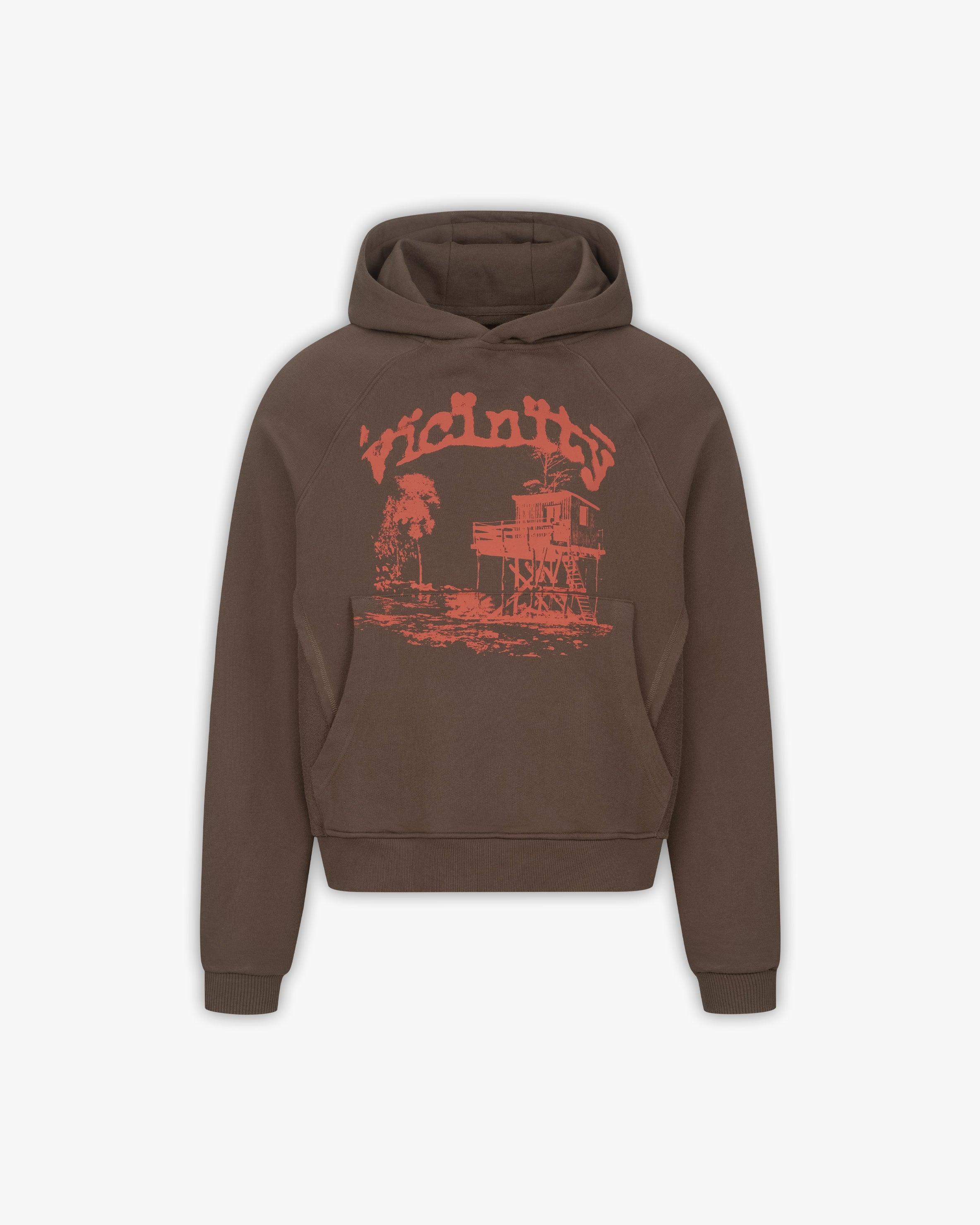 SHOOTING HOUSE HOODIE BROWN – VICINITY